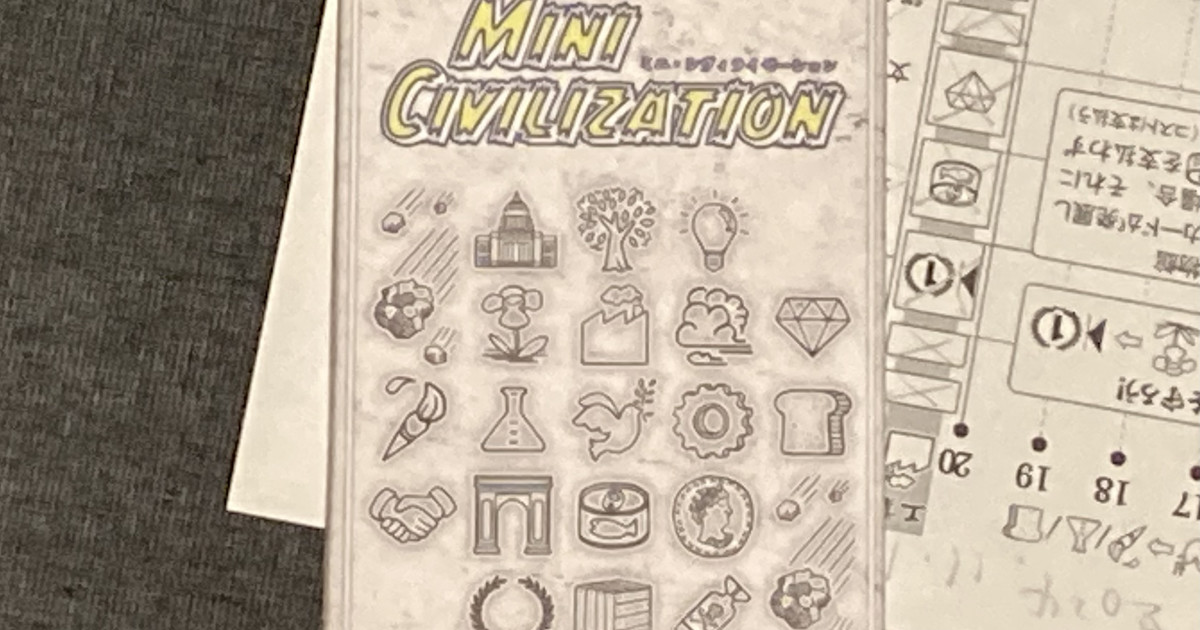 ミニシヴィライゼーションの画像（MINI CIVILIZATION）【ボードゲーム情報】