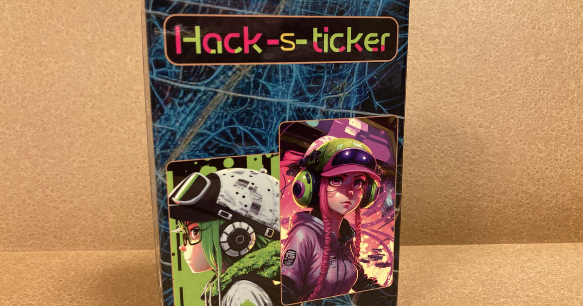 ハックステッカーの画像（Hack-s-ticker）【ボードゲーム情報】
